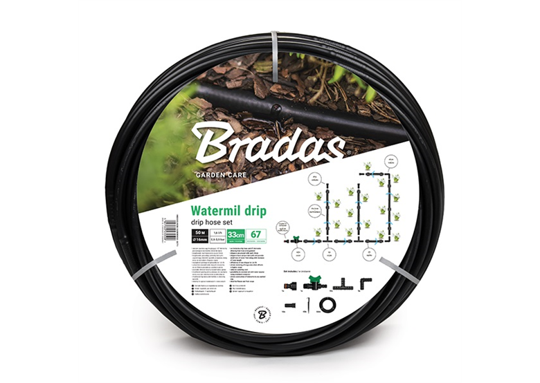Set avec tuyau goutte à goutte 50m Bradas WATERMIL DRIP | rotopino.fr